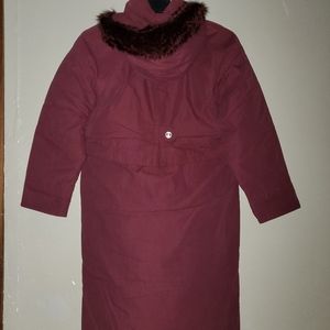 Utex | Jackets & Coats | Utex Burgundy Winter Down Coat Size 6 | Poshmark
